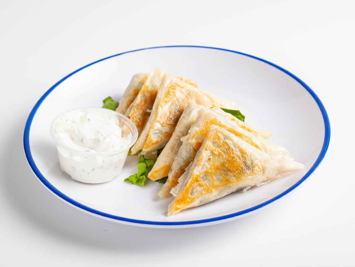 Spinach Pie Triangles | Geitonia Greek Grill